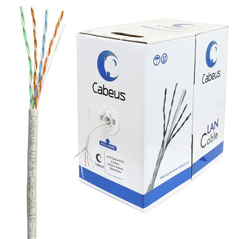 Cabeus UTP-4P-Cat.5e-SOLID-GY Кабель витая пара UTP (U/UTP), категория ...