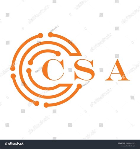 Csa Letter Design Csa Letter Technology Stock Vector Royalty Free 2395035105 Shutterstock