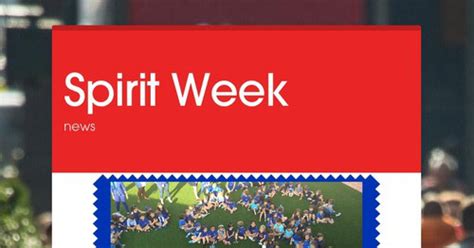 Spirit Week Smore Newsletters
