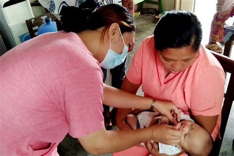 မိုးကောင်းမြို့၌ မွေးစမှအသက် ၂ နှစ်အောက် ကလေးငယ်များအား လစဉ်ပုံမှန်ကာက