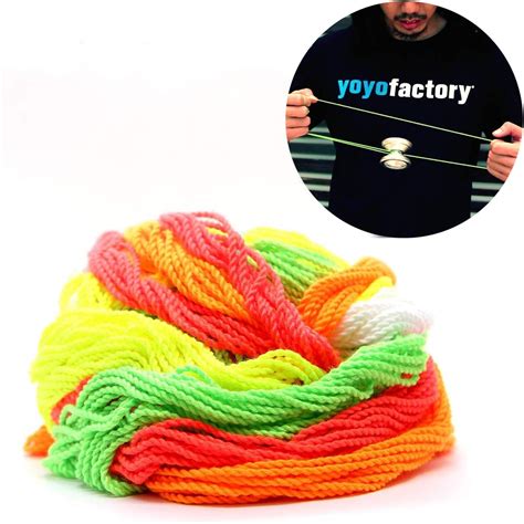 YOYO FACTORY YoyoFactory Yo Yo Strings 10pcs Pack 100 Polyester Assorted Color Mix Works