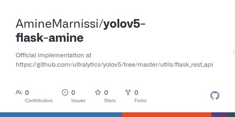 Github Aminemarnissiyolov5 Flask Amine Official Implementation At