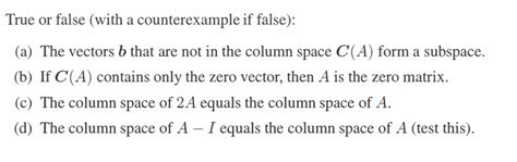 solved true or false with a counterexample if false a