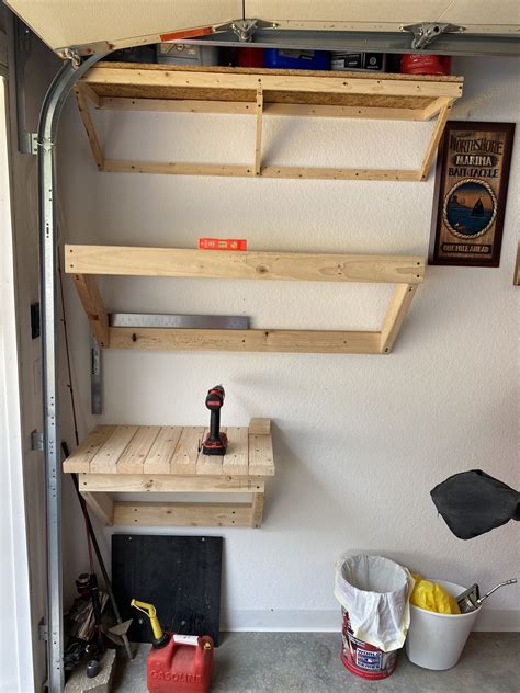 Diy Garage Storage Shelves Made From Pallets