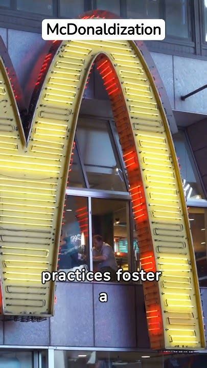 Mcdonaldization Explained Shorts Youtube