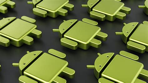 Android Robots Symmetrical Floating 5k Wallpaper