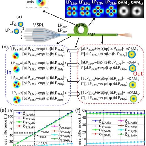 A Experimental Setup Of The All Fiber Oam Multiplexer Fc Fiber
