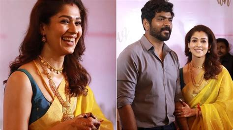 Nayanthara Flaunts Her Sindoor And Mehendi As She Attends Press Meet With Husband Vignesh Shivan
