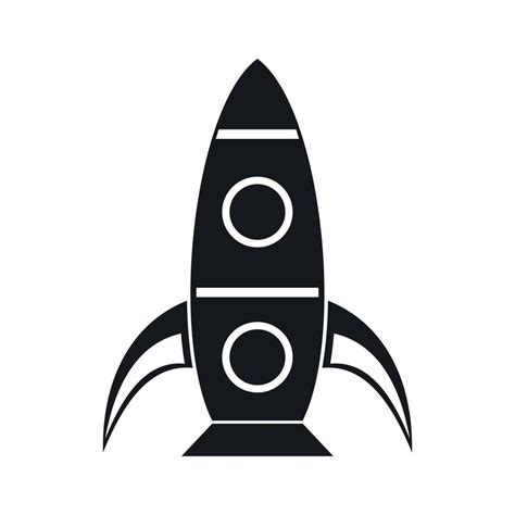 Rocket Icon Simple Style 14489858 Vector Art At Vecteezy