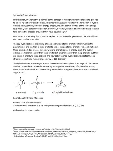 Sp2 And Sp3 Hybridization Pdf