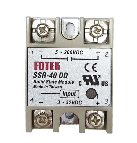 โซลิดสเตตรีเลย์dc 40a 5 200v Ssr 40dd โซลิดสเตตรีเลย์ 40 แอมป์ดีซี
