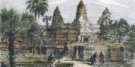Angkor Vatdrawing By Henri Mouhotbing Images