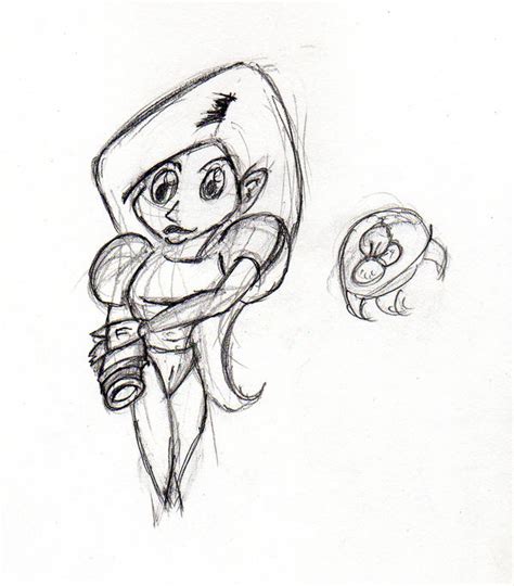 Metroid Chibi Scetch By Jigz Zaw On Deviantart