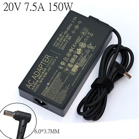 20V 7.5A 150W 6.0x3.7mm A18 150P1A AC Adapter For Asus Rog G531GT ...
