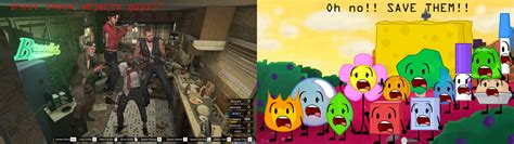 Everyone Of Bfdi Scared Of L4d1 Survivors By Jm66amazingart On Deviantart