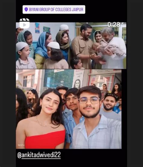 Fans Cant Keep Calm As Ankita Dwivedi Visits College For Film