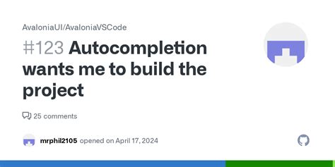 Autocompletion Wants Me To Build The Project · Issue 123 · Avaloniaui