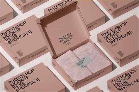 5774 纸盒品牌包装设计样机套装 果觅网（gooodme）