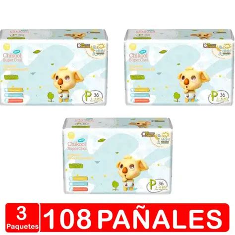 PaÑales Chikool Super Cool Talla Pequeñop 108 Unidades Mandm Hogar