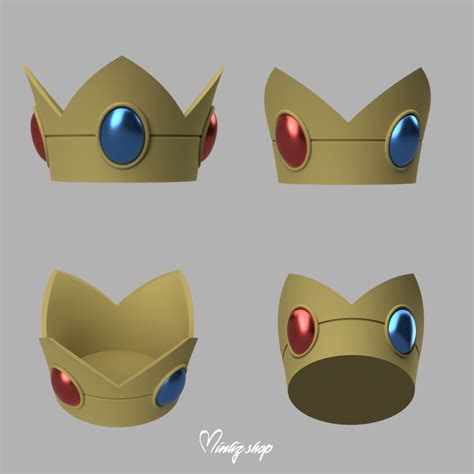 👸 Princess Peach Crown・ 3d File For 3d Printing・cults