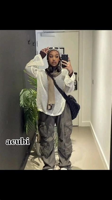 Acubi Style Hijab Fashion Modest Streetwear Hijabi Outfits Casual