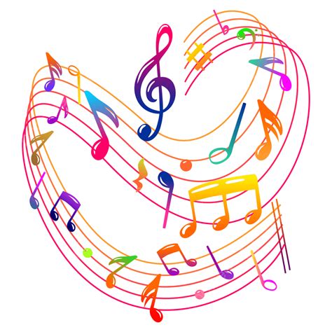 Colorful Music Note Colorful Music Note Png And Vector With