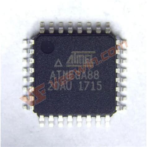 atmega88 20au atmel processors microcontrollers veswin electronics