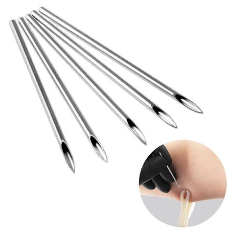 Navel Piercing Needle Sterile Piercing Threads And Needles 200 12g
