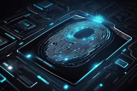 Internet Security Fingerprint Scanning Unlock And Access To Business Data Network Generative Ai