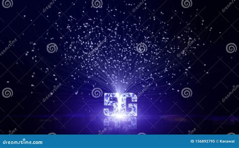 Hud 5g Connectivity Of Digital Data And Conceptual Futuristic Information Of Internet Of Things