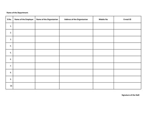 Employers Data Collection Format Pdf