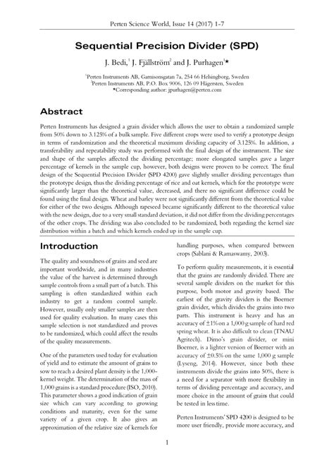 Pdf Sequential Precision Divider Spd
