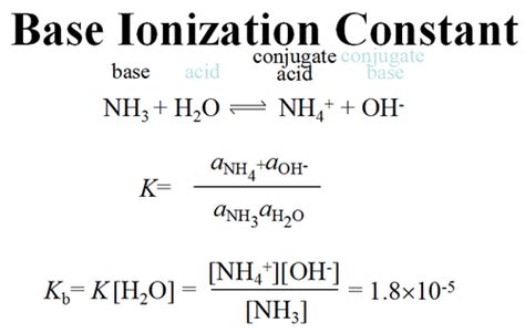 Base Ionization Constant