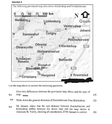 Solved Question Use The Map Above To Answer The Following Chegg