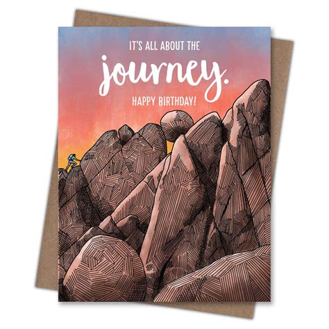 Journey Birthday Card By Waterknot Outer Layer
