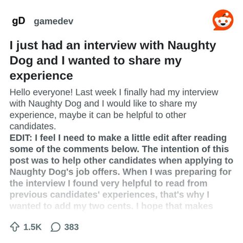 Dani Marti On Linkedin From The Gamedev Community On Reddit I Just Had An Interview With Naughty