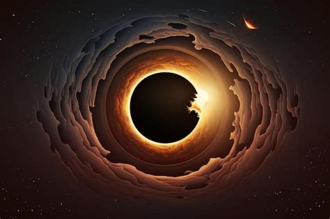 Premium Photo Background Of A Black Hole In Space This Image39s Components Were Provided By Nasa