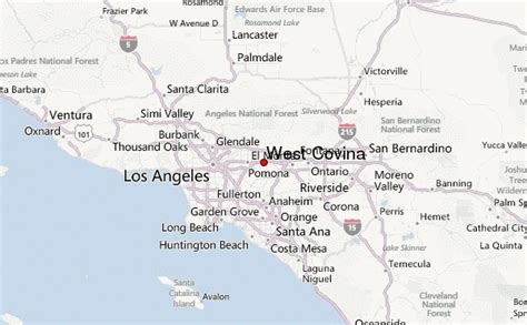 Mapa De West Covina California