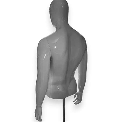 White Male Torso Mannequin For Clothes Display