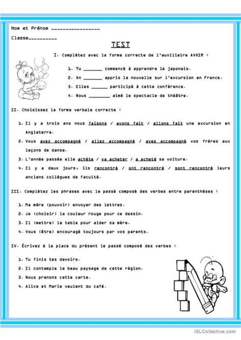 57 Passé Composé Avec Etre Français Fle Fiches Pedagogiques