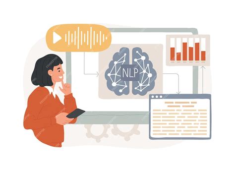 Premium Vector Text Data Analysis With Nlp Abstract Concept Vector