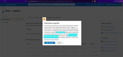 Unable To Access Personal Azure Account Due To Application Requested A