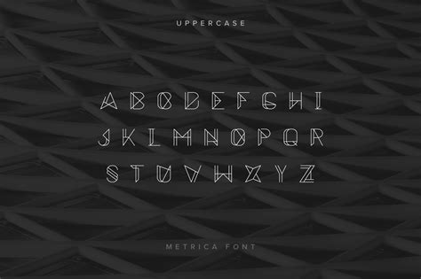 metrica free font behance