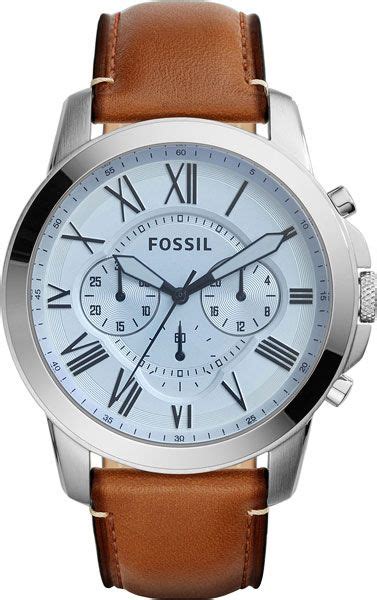 Мужские часы Fossil Fs5184 Brown Leather Strap Watch Light Brown Leather Watch Fossil