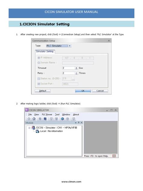 cicon simulator user manual pdf programmable logic controller ip