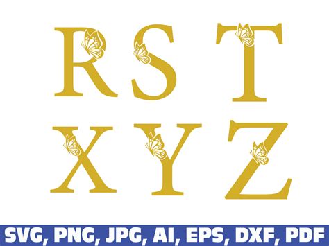 Split Monogram Svg Split Monogram Alphabet SVG Split Letter Etsy