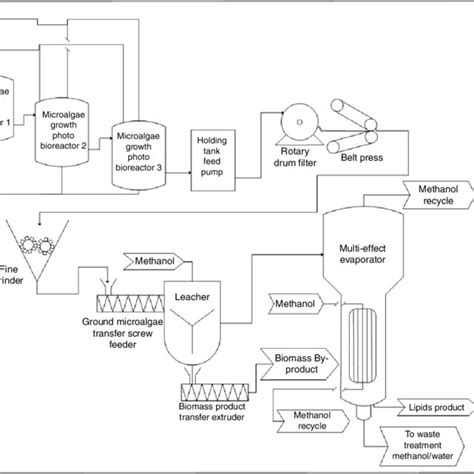 Autotrophic Microalgae Fatty Acid Based Oil Extraction Process Flow Download Scientific Diagram