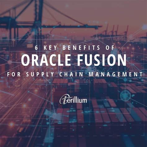 How Oracle Fusion Cloud Improves Supply Chain Management Terillium Posted On The Topic Linkedin