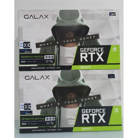 VGA การดแสดงผล GALAX GEFORCE RTX 3070 TI SG 1 CLICK OC 8GB GDDR6X LHR มอสอง ประกน