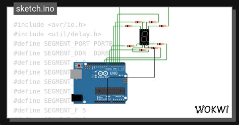 Seven Segment Display Wokwi Esp32 Stm32 Arduino Simulator